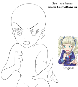 150+ Anime Girl Poses Reference - Female Anime Bases for Drawing